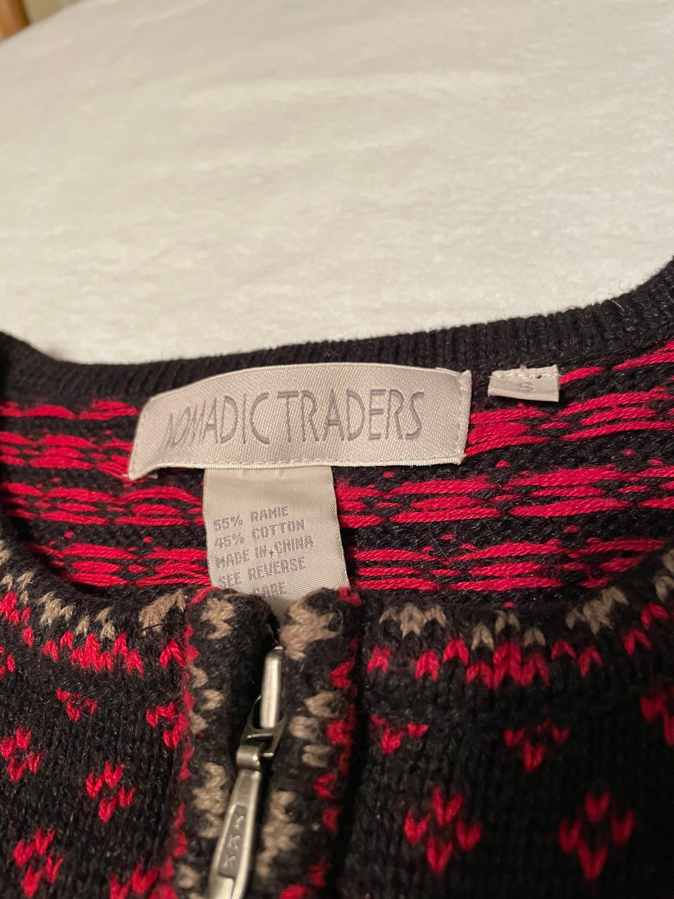 Nomadic Traders Cardigan Sweater Ramie Cotton Womens Size - Etsy