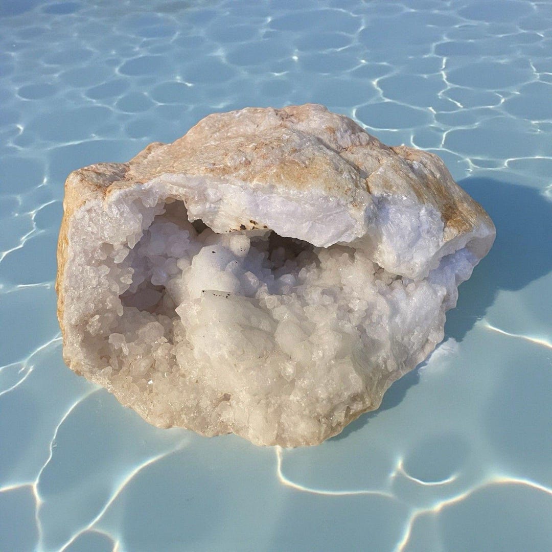 Geode Large Quartz Crystal Cluster Natural Mineral Specimen Rough 6x3x5 ...