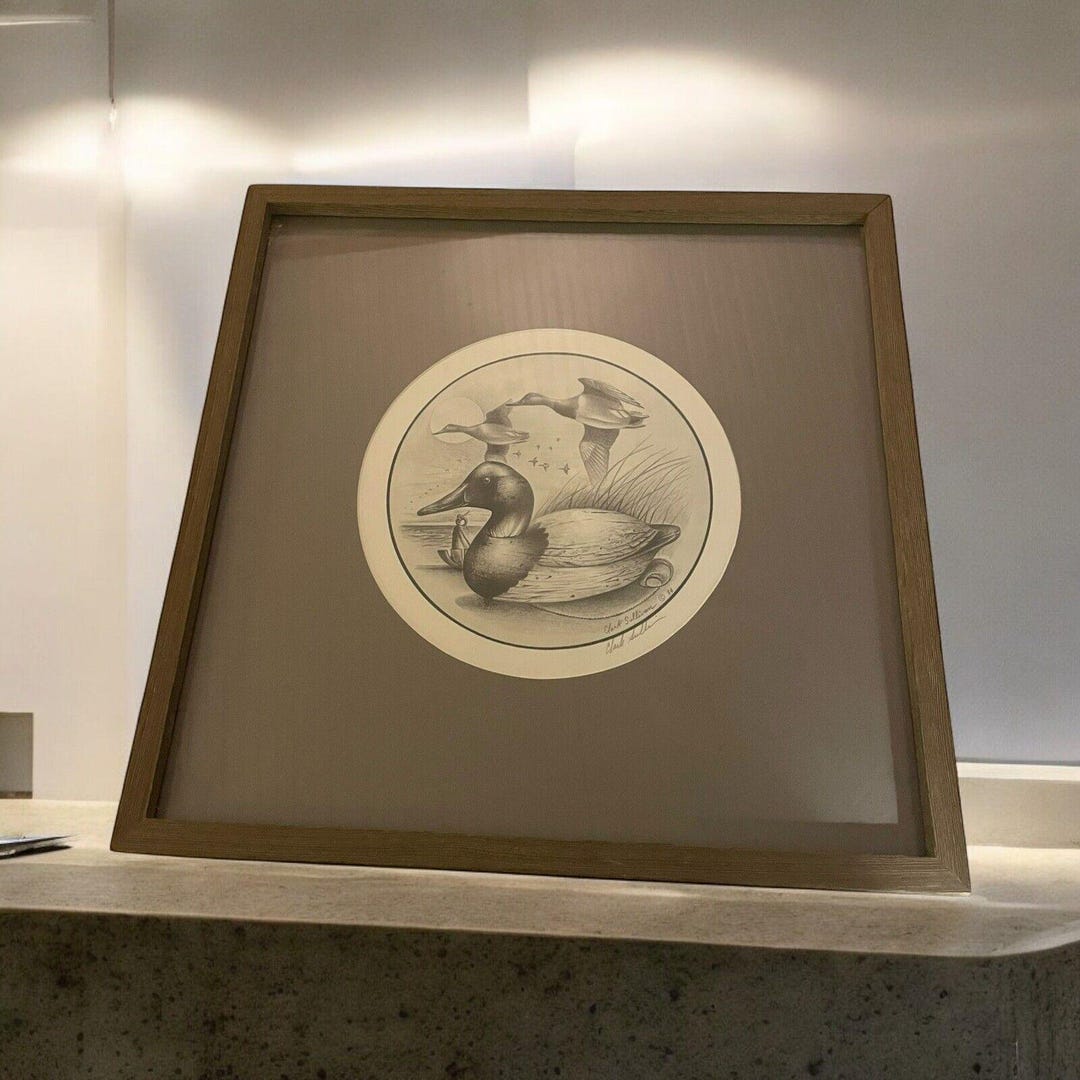 Clark Sullivan Ducks Print Double Signed Framed and Matted 1984 - Etsy