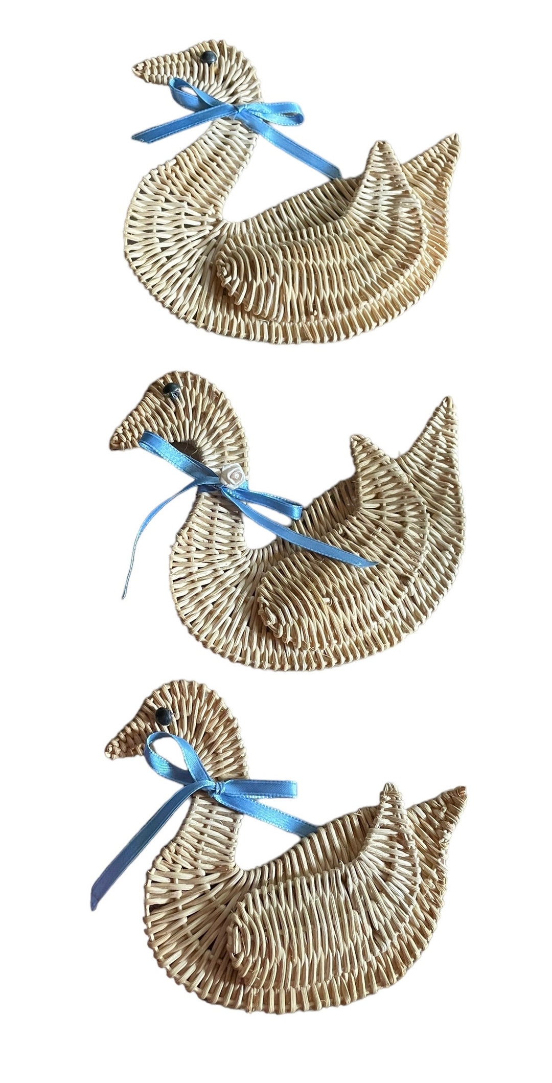 Wicker Rattan Geese Wall Decor Vintage 1980s - Etsy