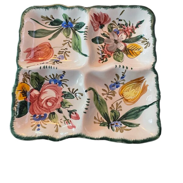 Ceramic Italian Divided Serving Dish - Etsy