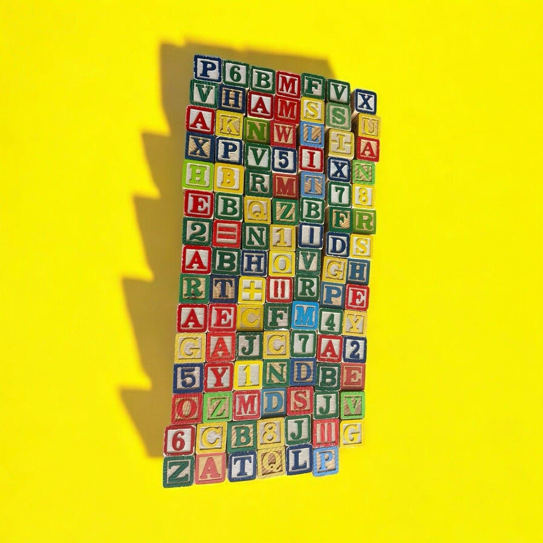 Playskool Alphabet Blocks Wooden Abcs Crafting Lot of 104 VTG Blocks - Etsy