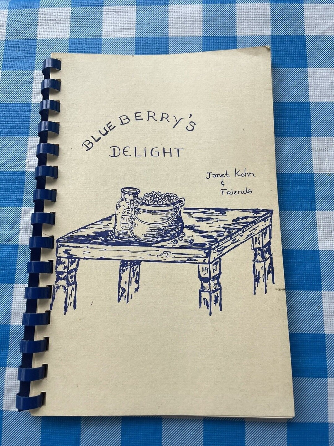 Blueberrys Delight Cookbook Vintage Cookbook Featuring Blueberry ...