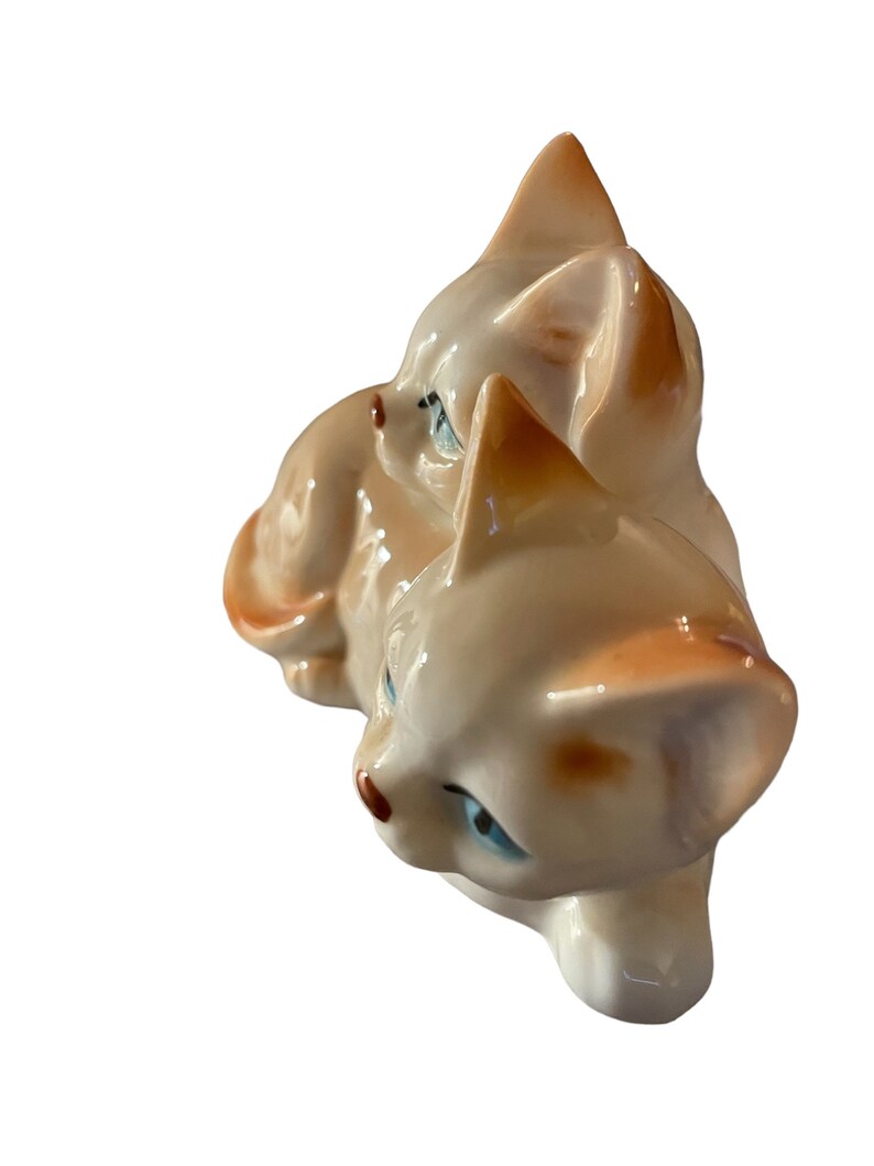 Bone China Cats Figurine Vintage Made in Taiwan - Etsy