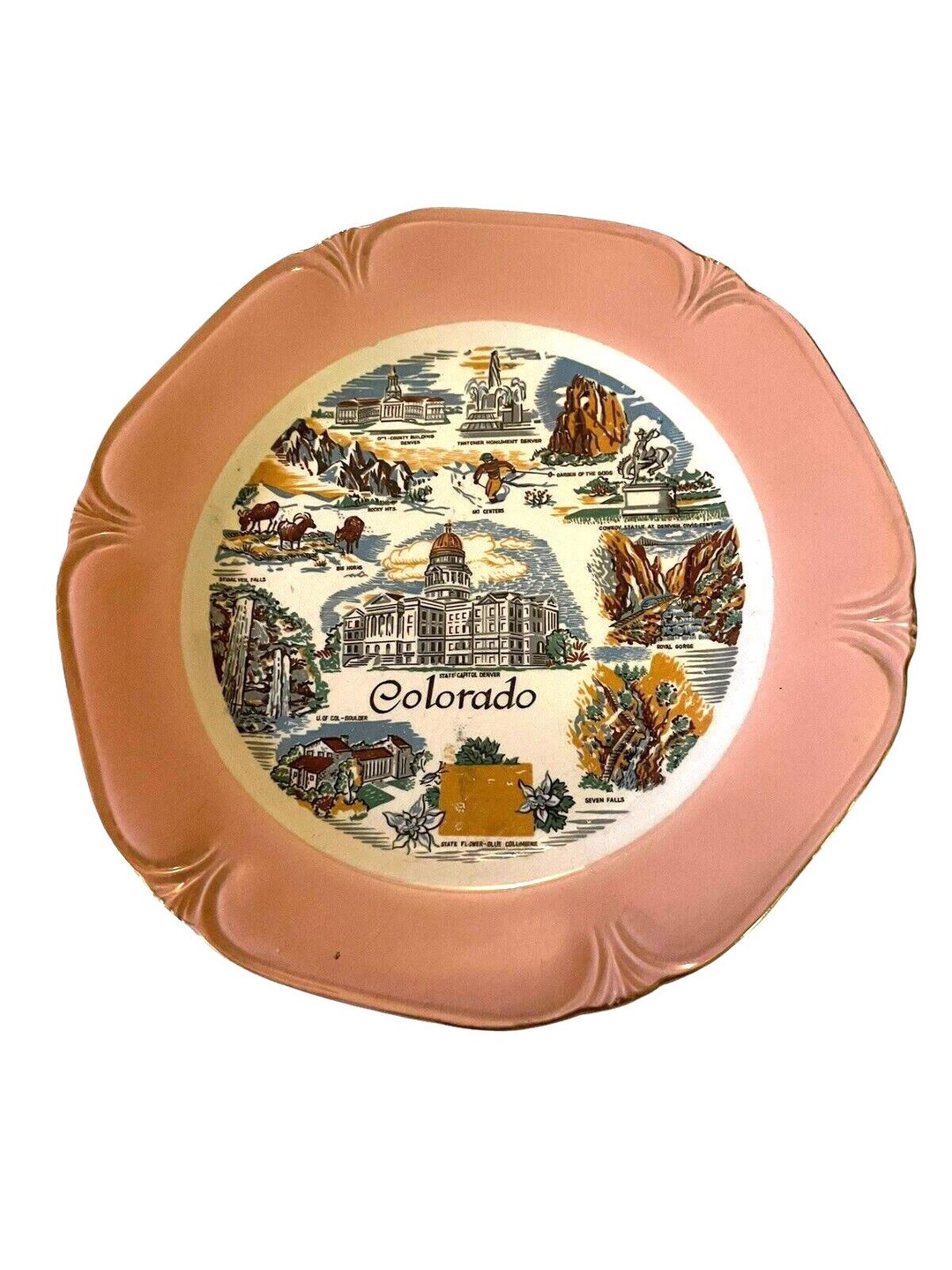 Anco Colorado Souvenir Plate Vintage Collectible Made in Japan - Etsy