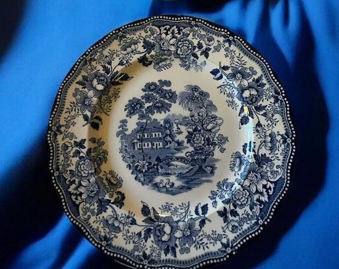 Royal Staffordshire Clarice Cliff Tonquin Salad Plate 8” Blue - Etsy