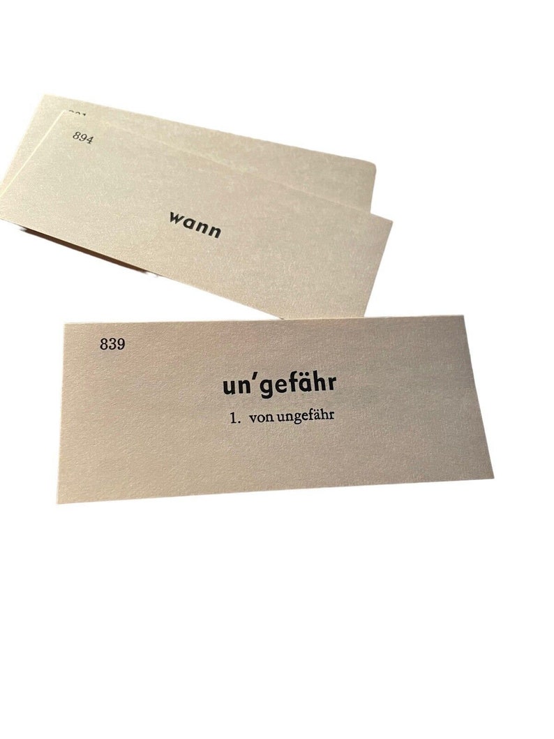 Vis-ed German Vocabulary Cards Set of 1000 Flash Cards Vintage - Etsy
