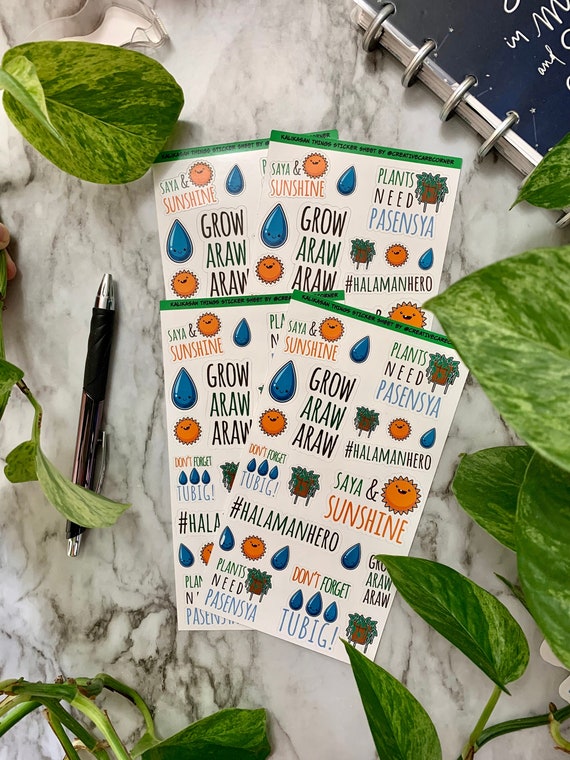Kalikasan Things Sticker Sheet Filipino Tagalog Philippines - Etsy