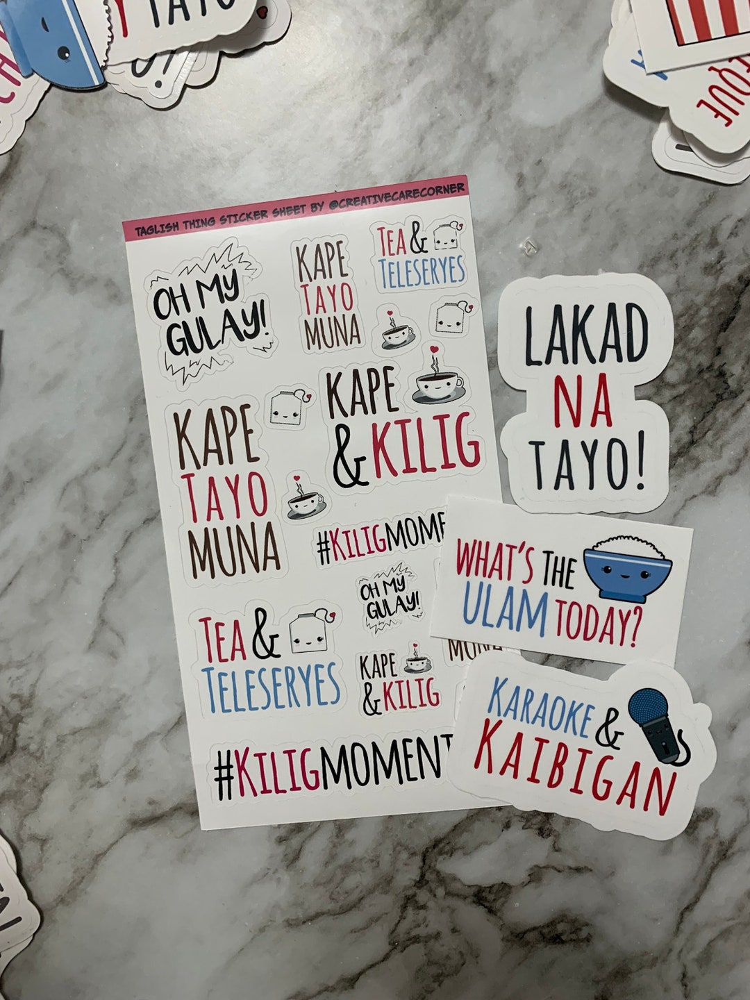 Filipino Tagalog Sticker Oopsie Pack: Planner, Journal (LARGE) - Etsy ...