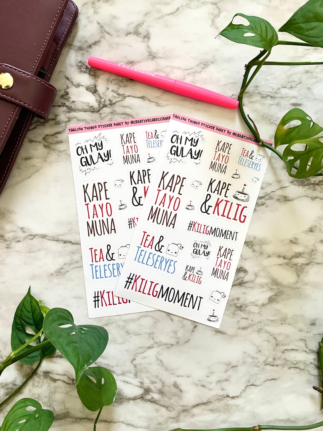 Taglish Planner Stickers: Filipino Inspired Journal Stickers - Etsy