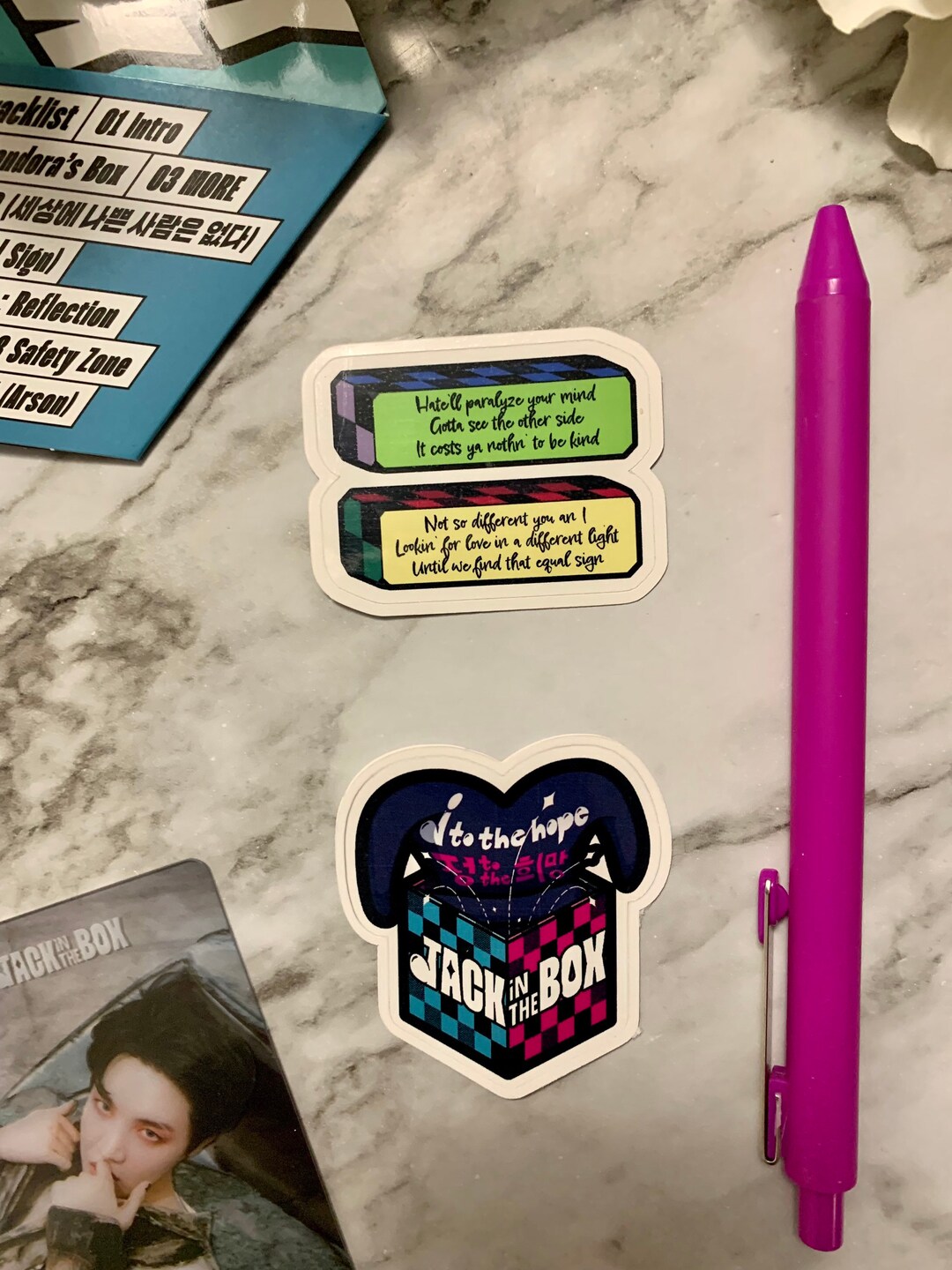 J-hope Jack in the Box Album Inspired Die Cut Stickers BTS Kpop Kim ...