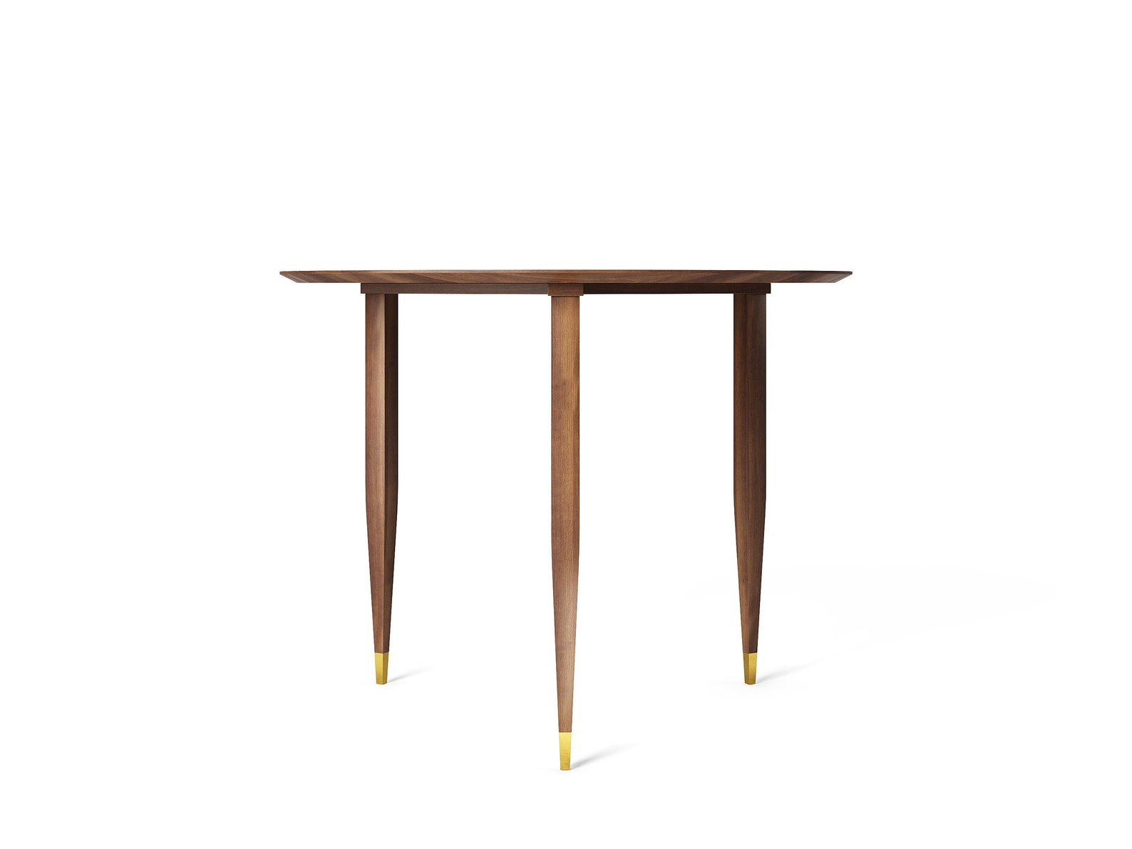 Solid American Walnut Round Dining Table, Mid Century Modern Style - Etsy