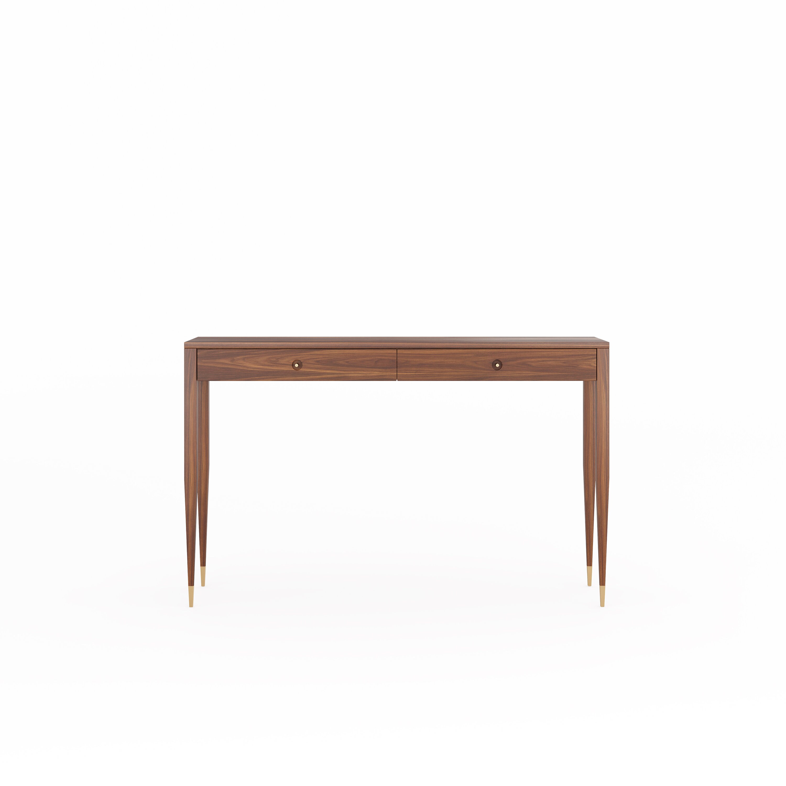 Walnut Console Table With Drawers, Mid Century Entryway Table - Etsy