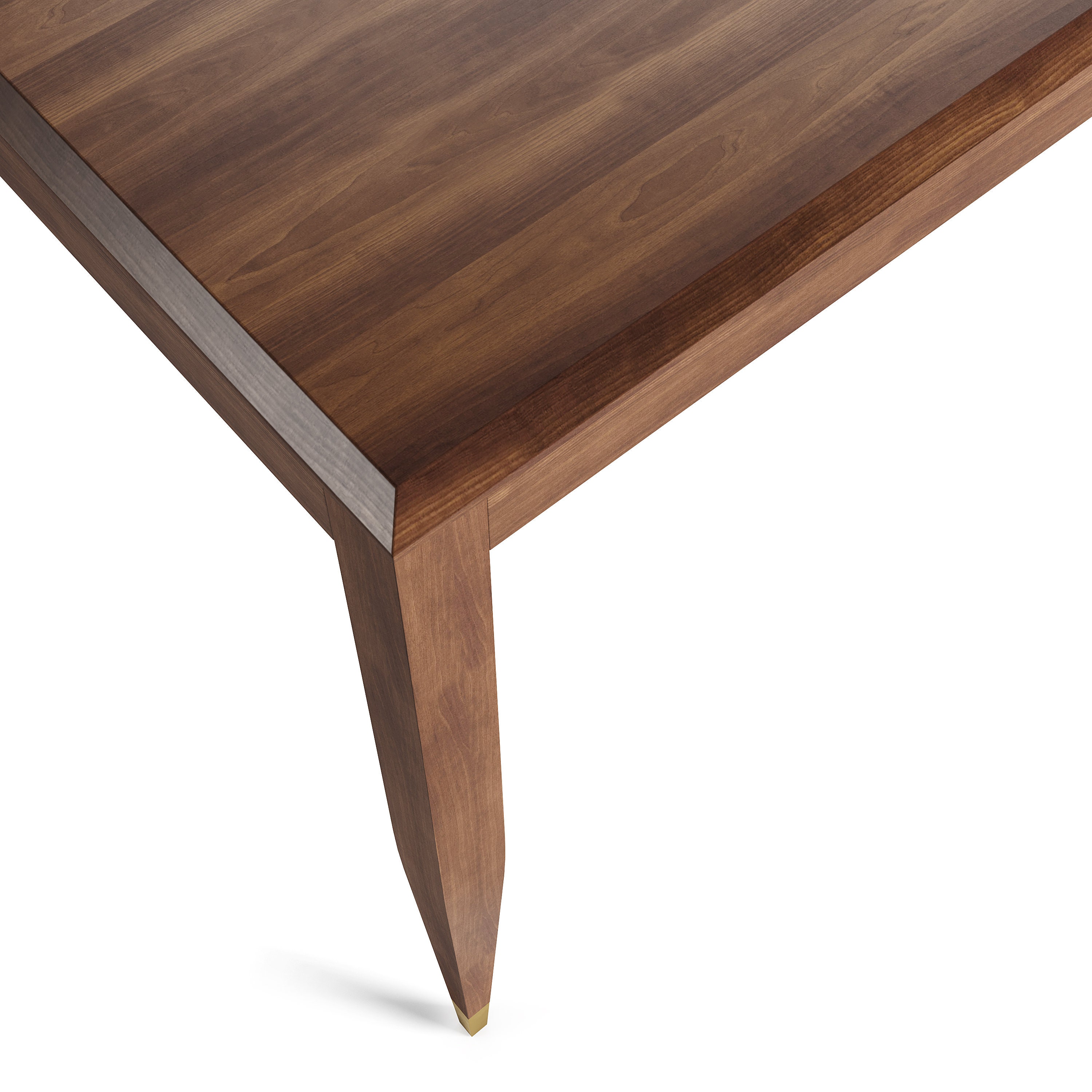 Handmade Walnut Wood Dining Table, Mid Century Modern, Brass Feet - Etsy