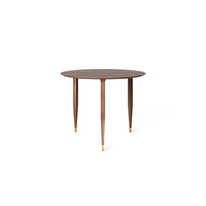 Solid American Walnut Round Dining Table, Mid Century Modern Style - Etsy