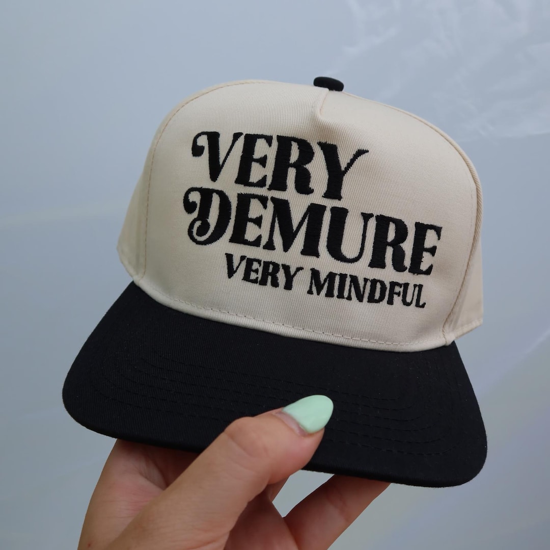 Very Demure Very Mindful Vintage Trucker Hat embroidered - Etsy