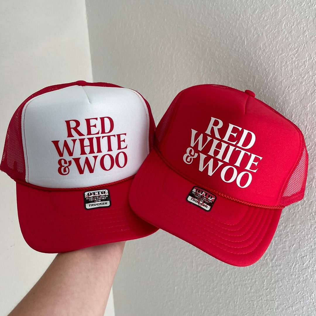 Red White & Woo Arkansas Razorback Trucker Hat - Etsy