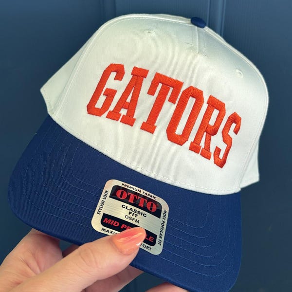 White Florida Gators Hat - Etsy