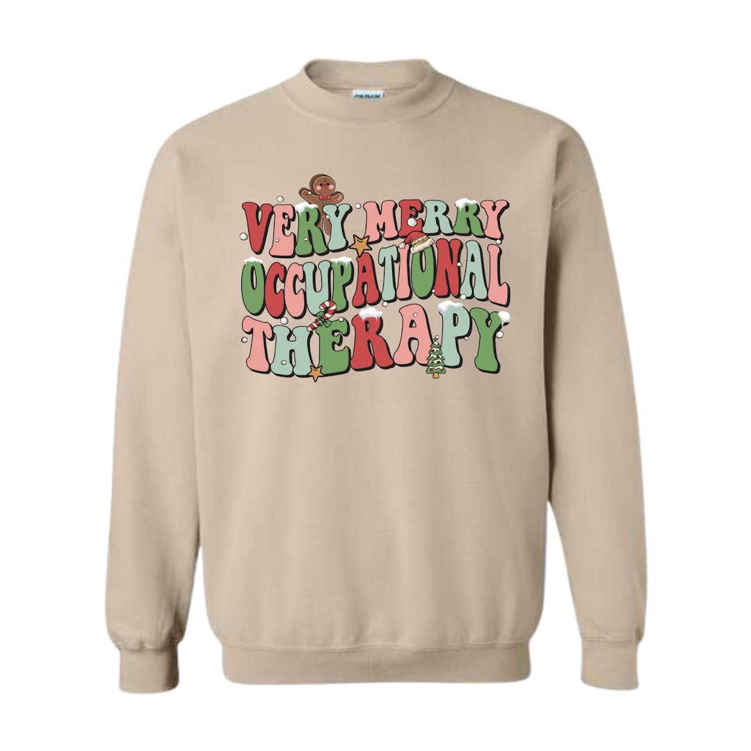Very Merry Occupational Therapy Christmas Crewneck Sweatshirt - Etsy