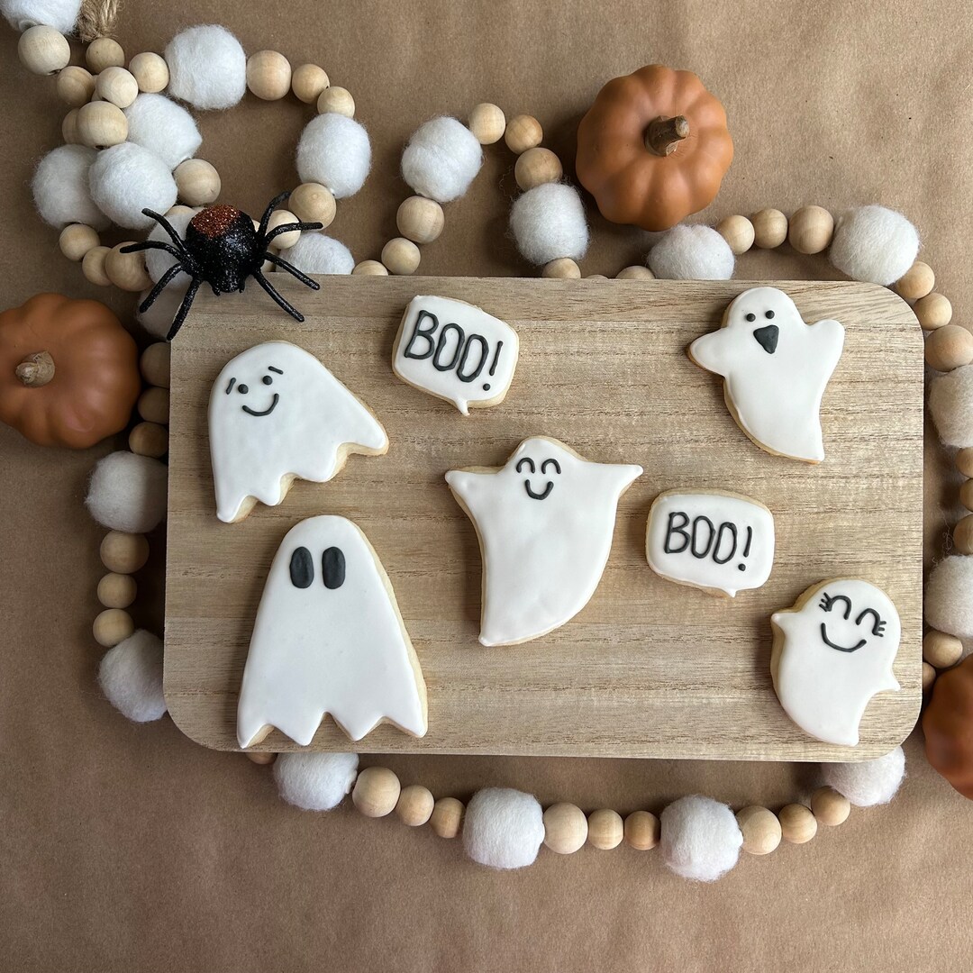 Pre-order Decorated Ghost Sugar Cookies - Halloween - Gluten-free - Etsy