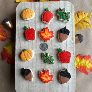 12 Mini Fall Sugar Cookies - Gluten-free - Etsy