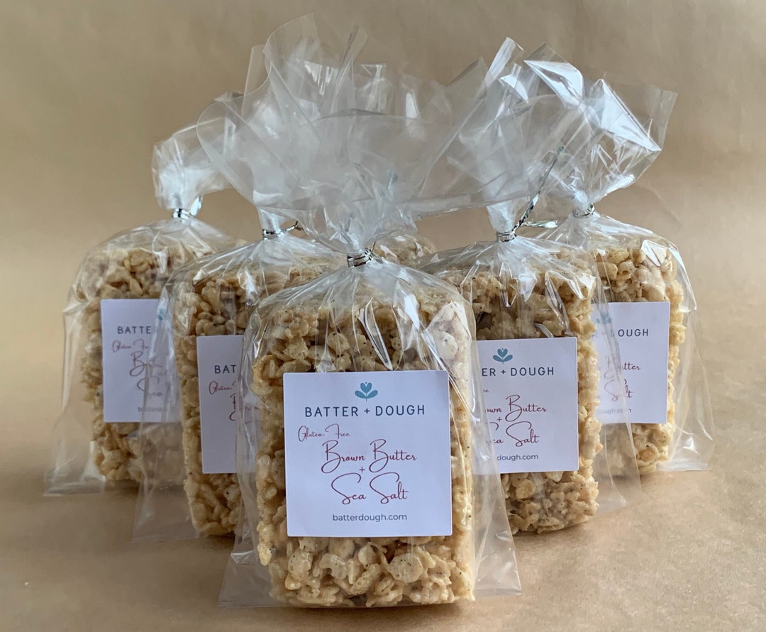 6 Brown Butter & Sea Salt Rice Crispy Treats - Gluten Free - Etsy