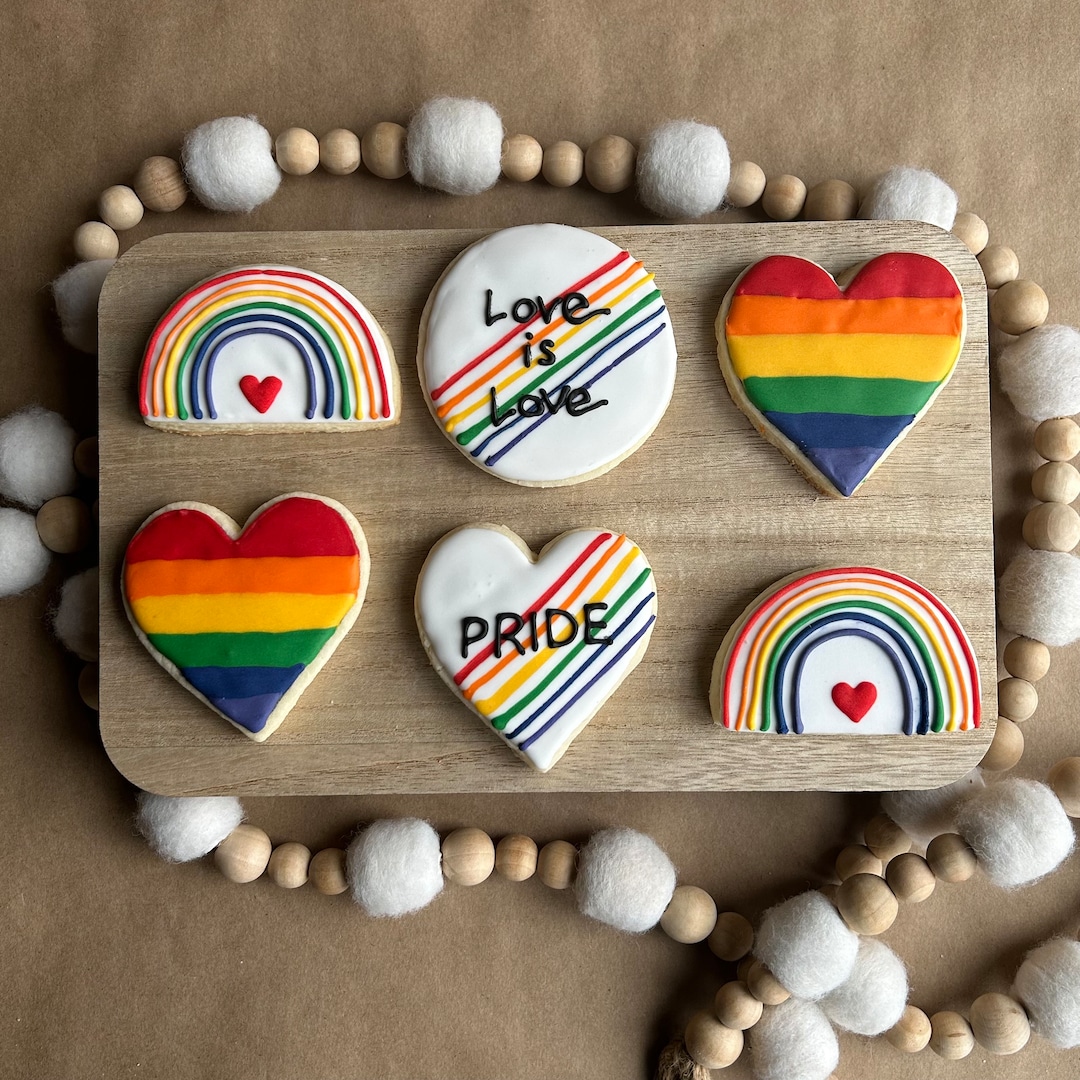 6 Pride Sugar Cookies -- Gluten-free - Etsy