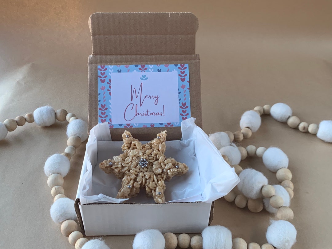 Snowflake Rice Crispy Treats Brown Butter and Sea Salt Gluten Free Send ...