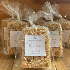 6 Brown Butter & Sea Salt Rice Crispy Treats Gluten-free - Etsy