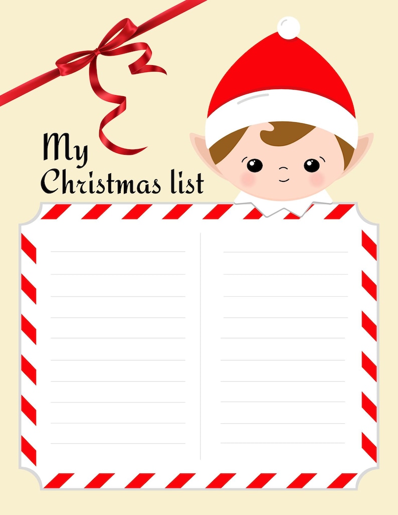 Kids Christmas List, Christmas List Printable, Christmas Printable ...