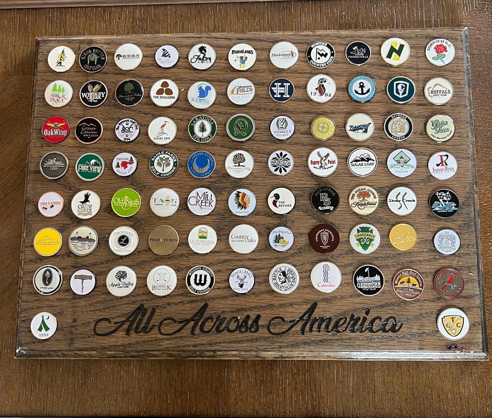 Large Golf Ball Marker Display - Etsy