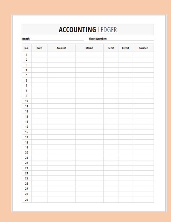 General Ledger Template
