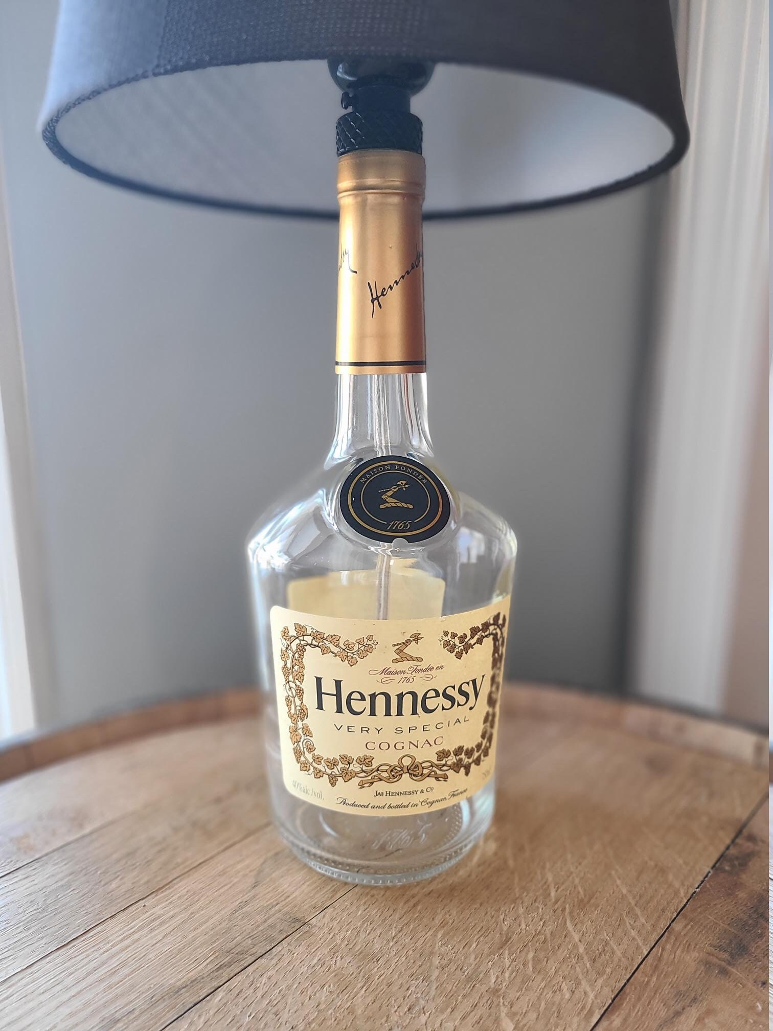 Hennessy Cognac Bottle Lamp | Etsy