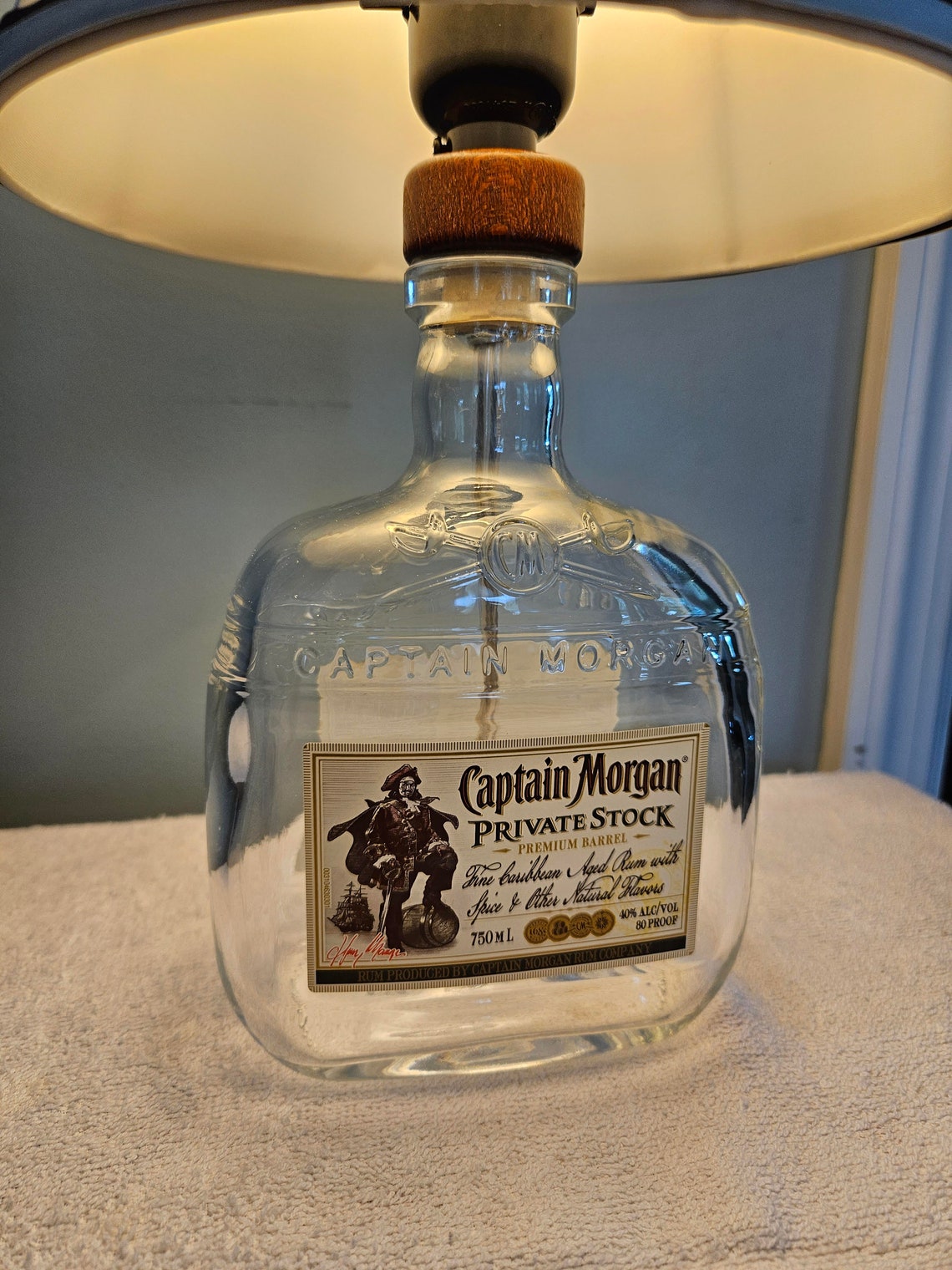 Captain Morgan Bottle Lamp - Etsy