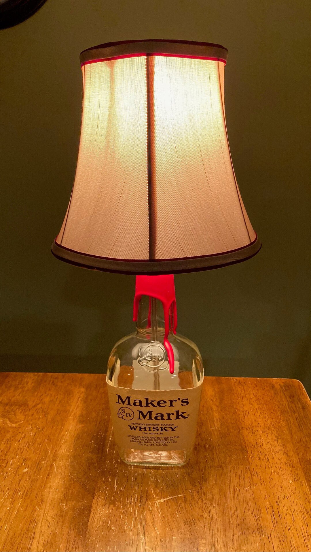 Maker's Mark Bottle Lamp - Etsy