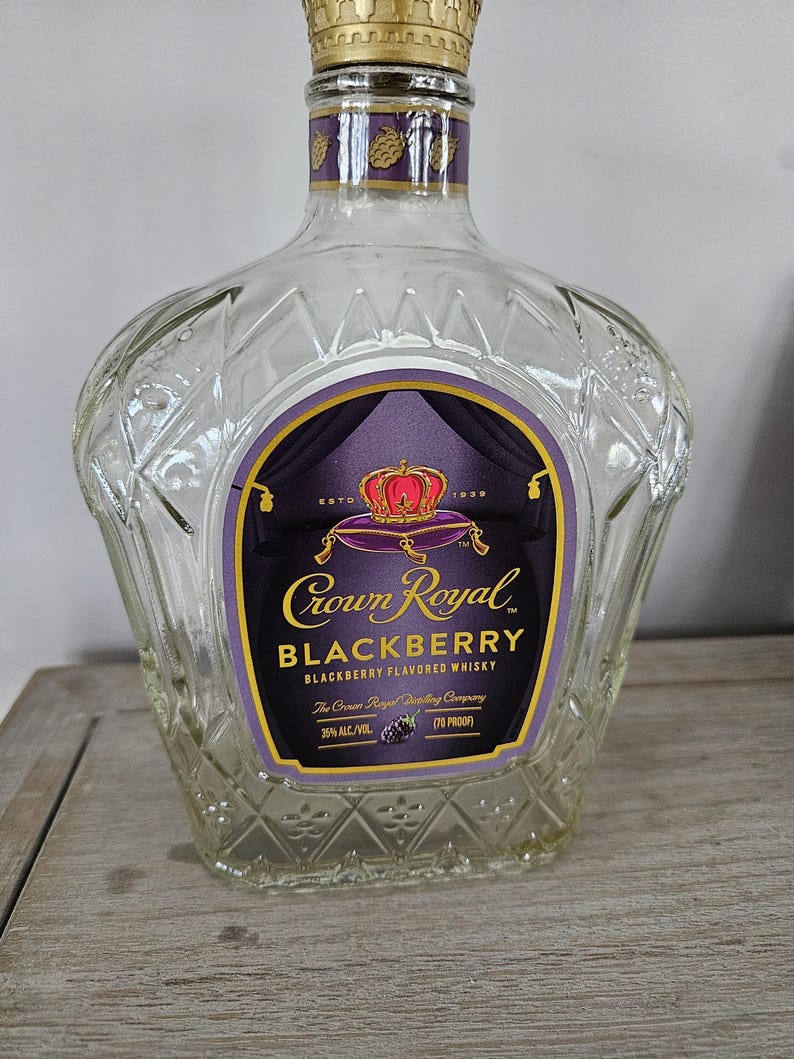 Crown Royal Whisky Bottle Lamp - Etsy