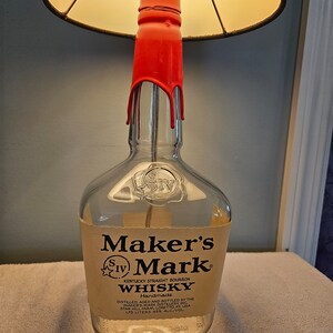 Maker's Mark Bottle Lamp - Etsy