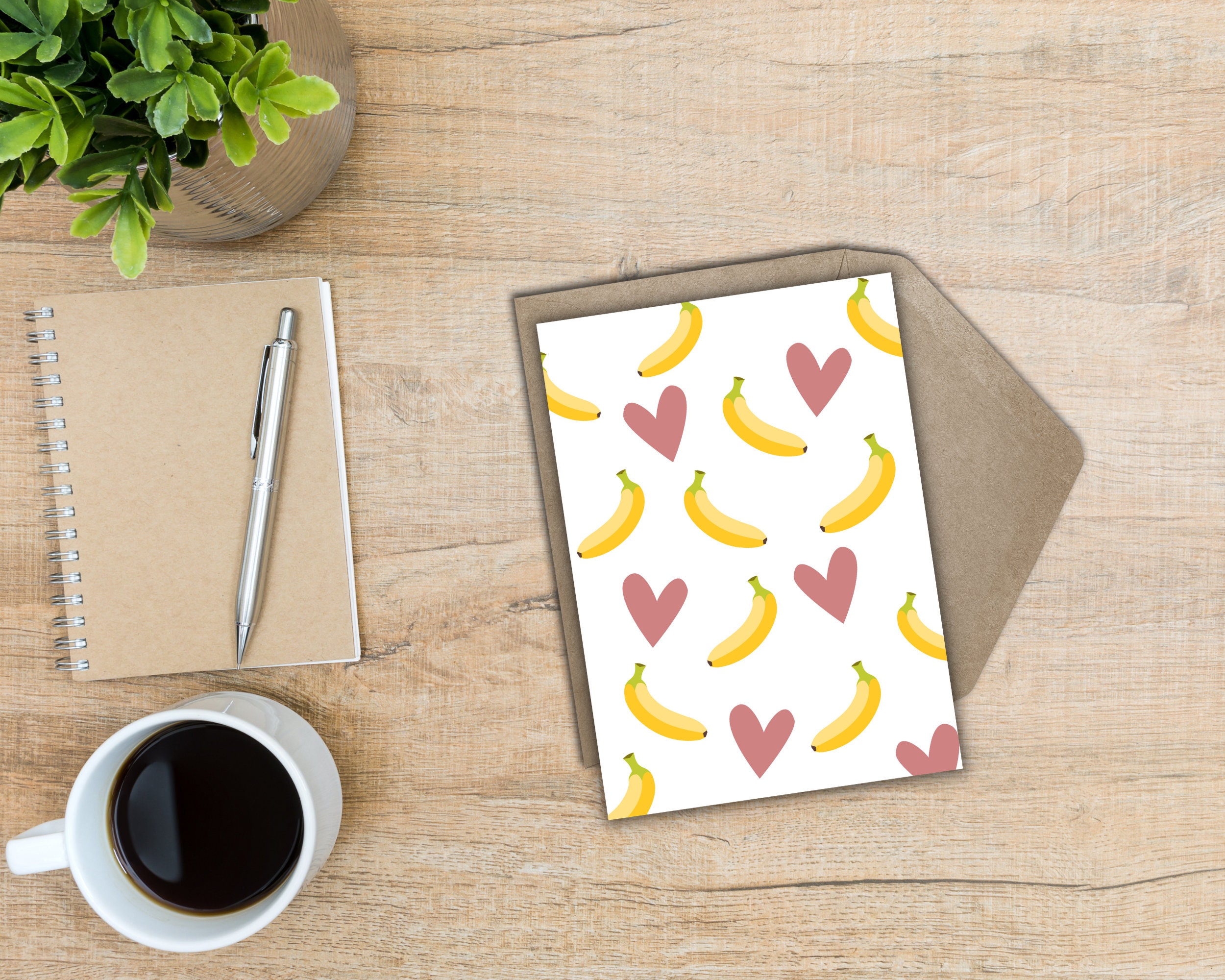 Printable Valentines Day or Anniversary Card I'm Banana About You Funny ...