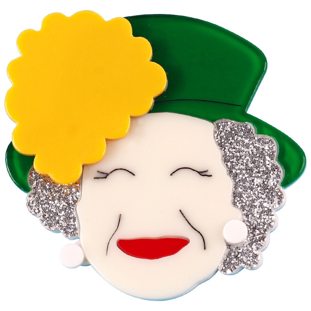 Cute Queen Elizabeth II Acrylic Brooches Lapel Pins Brooch - Etsy