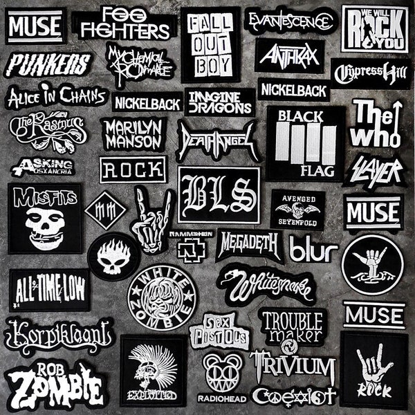 Rock Band Patches - Etsy