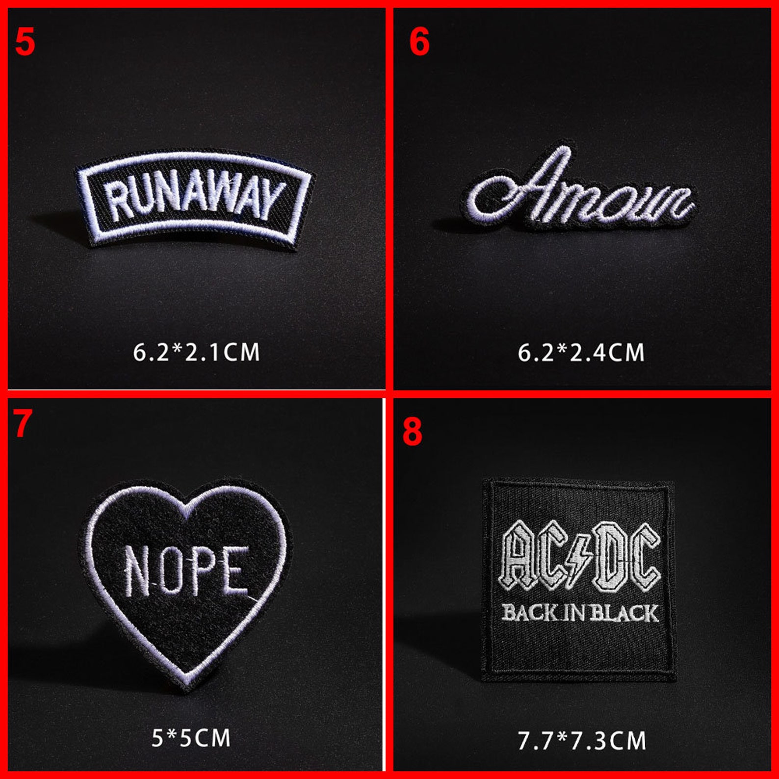 Vintage Patch Black and White Patch for Jacket Decorative - Etsy