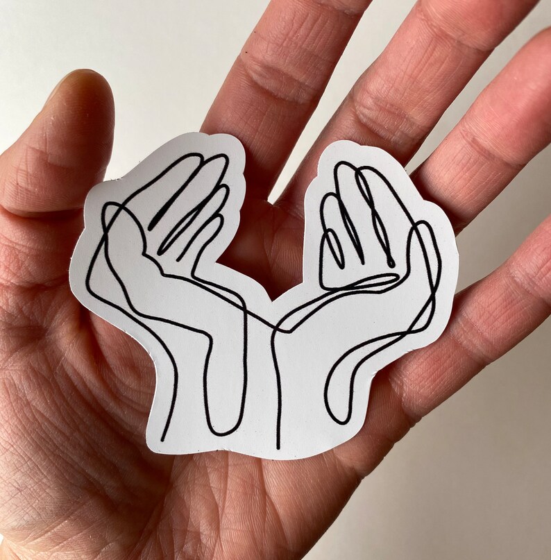 Hands Vinyl Sticker for Massage Therapists - Etsy
