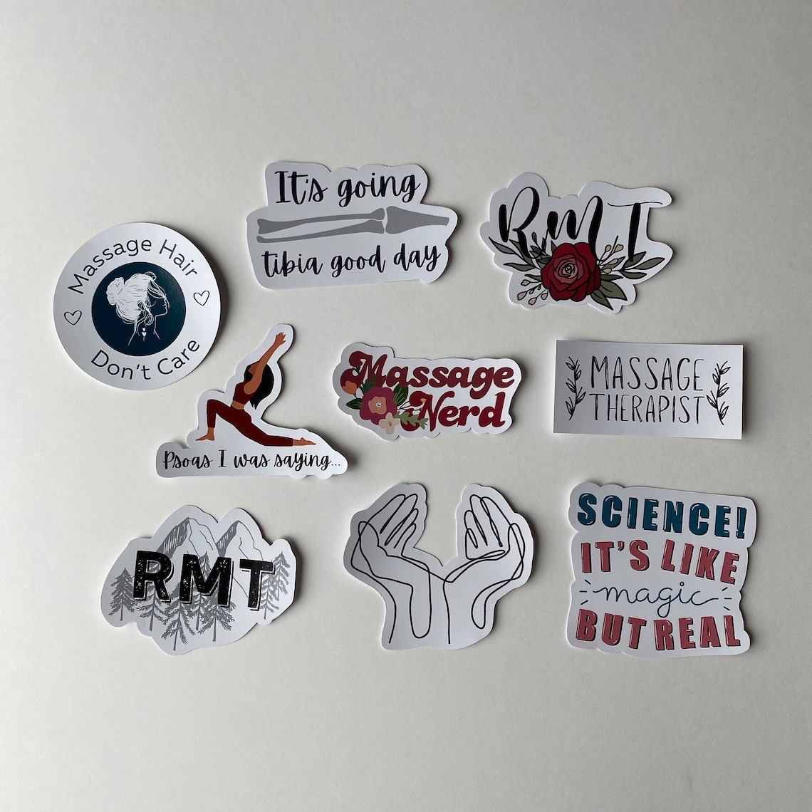 Hands Vinyl Sticker for Massage Therapists - Etsy