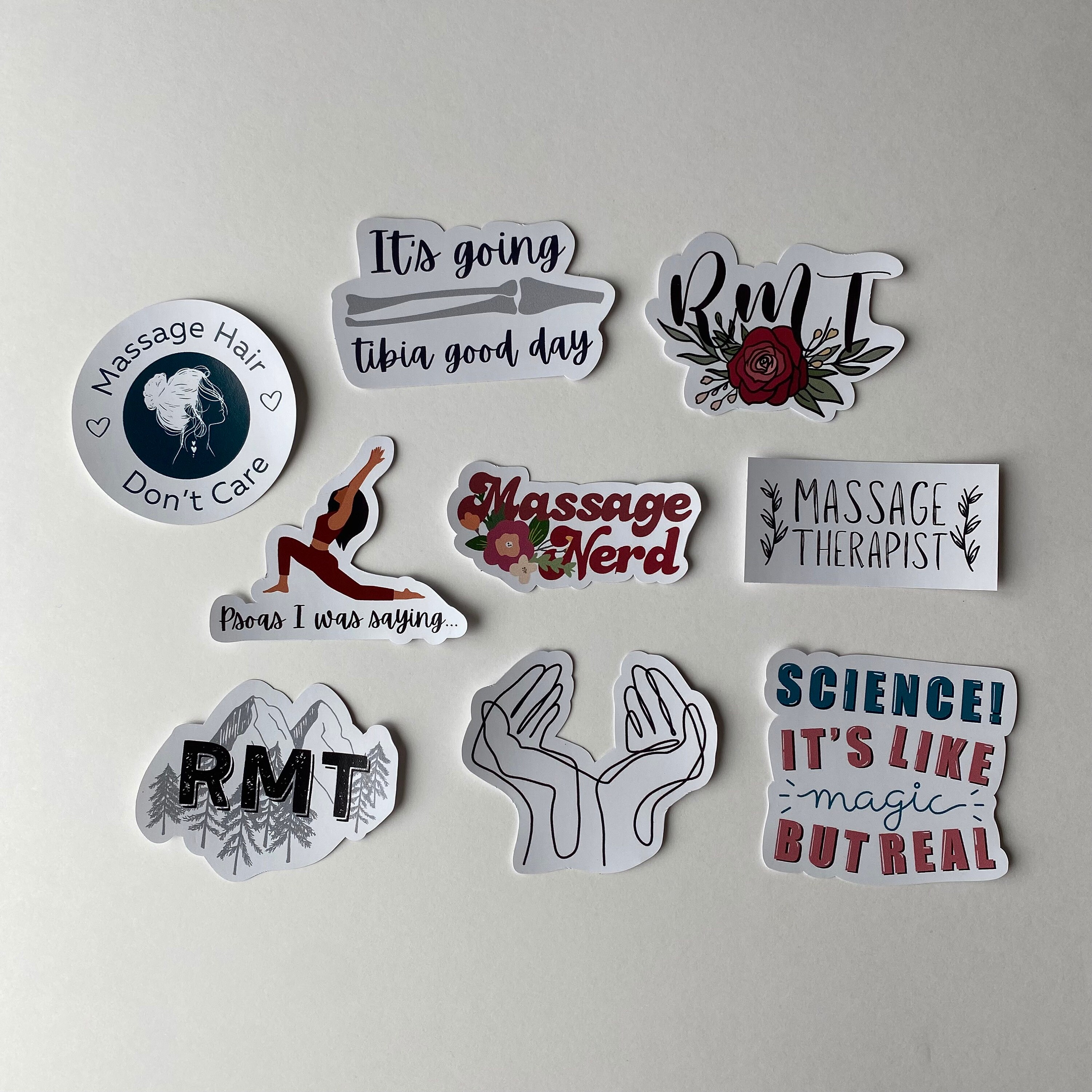 Hands Vinyl Sticker for Massage Therapists - Etsy