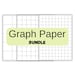 3 Sizes - 1 Inch - 2 Inch - 3/4 Inch Squares - Graph Paper - Grid Paper ...