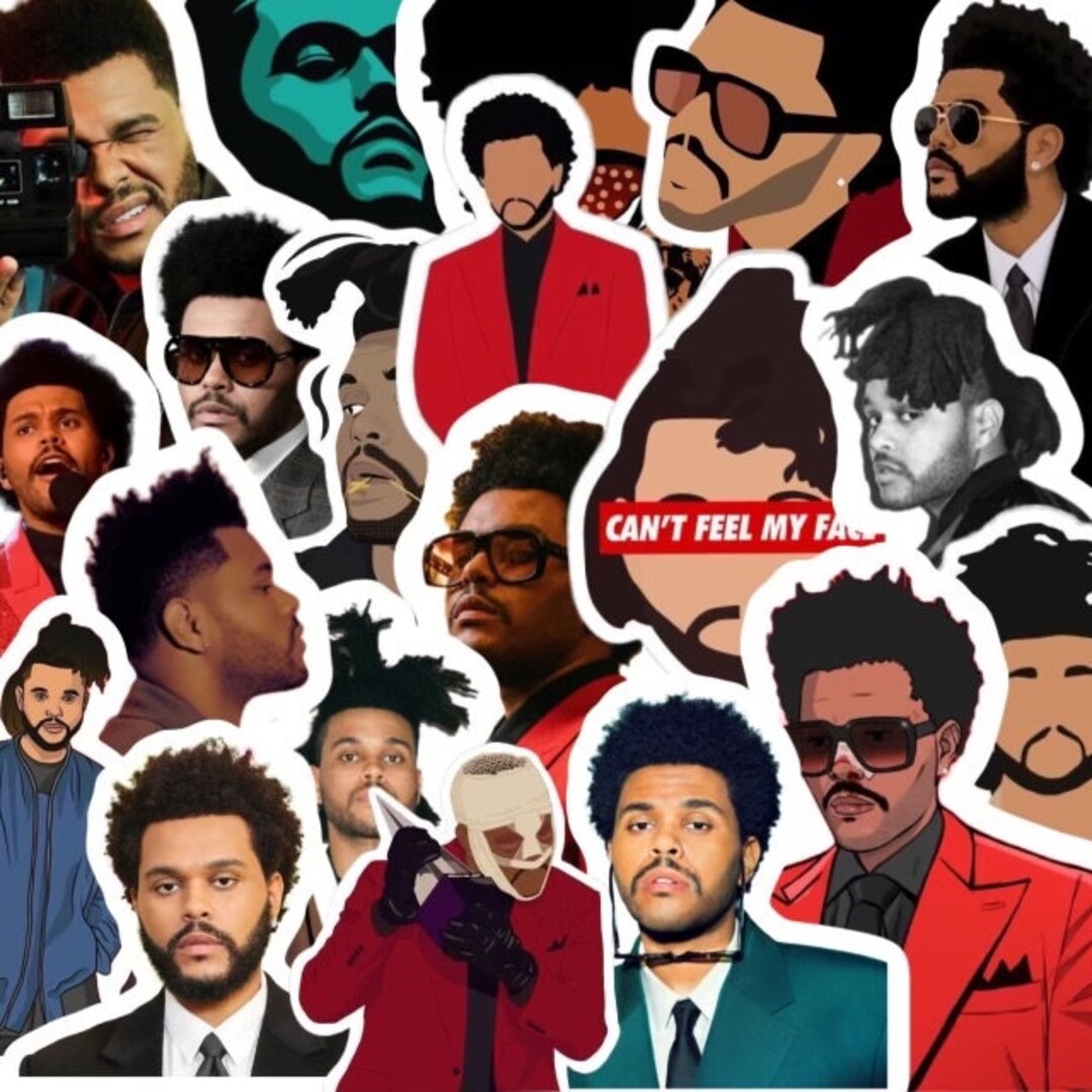 The Weeknd 40 Piece Sticker Set Abel the Weeknd Sticker Set - Etsy