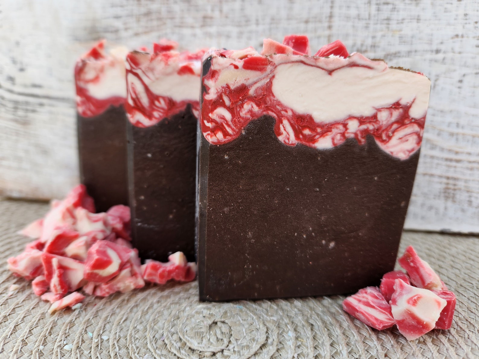 Peppermint Cocoa Handmade Soap - Artisan Soap - Vegan Soap - Shea ...