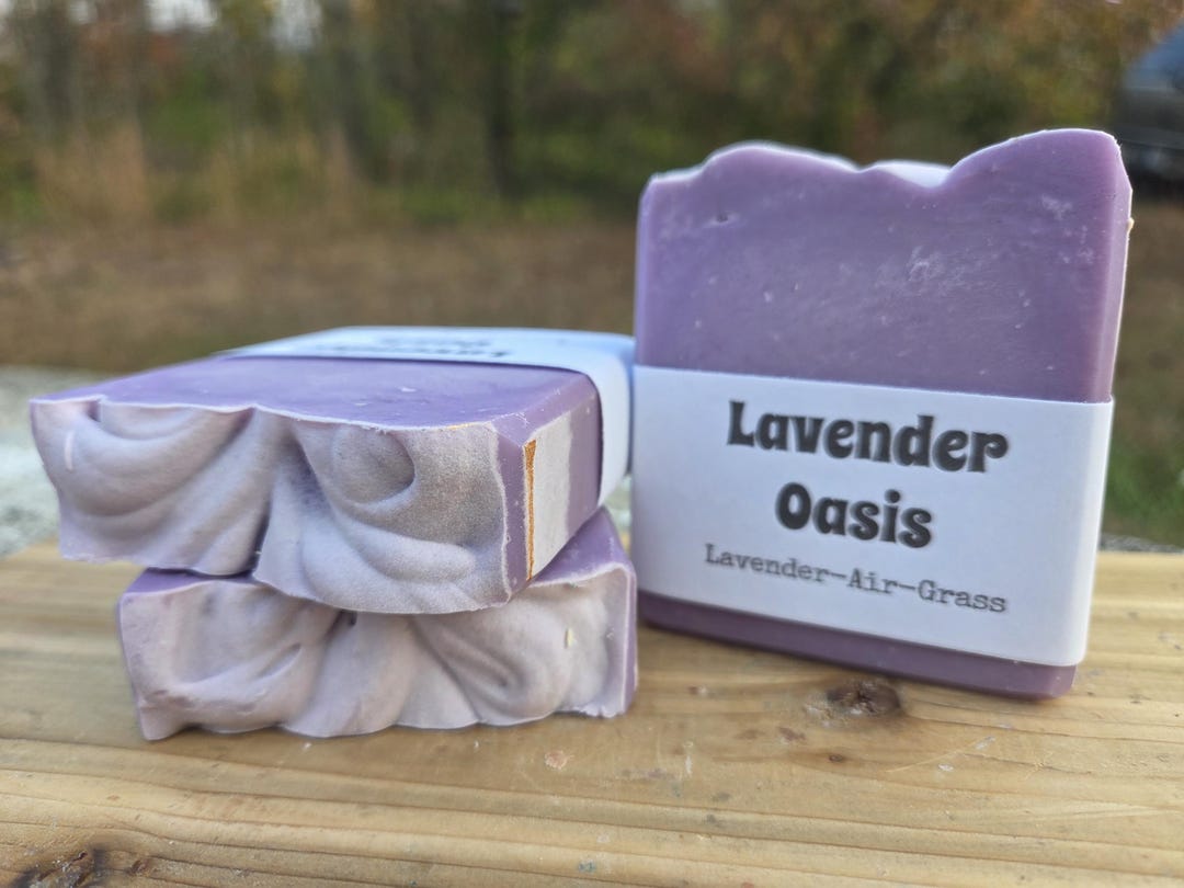 Lavender Oasis Soap | Calming Lavender Handmade Soap | Relaxing Spa ...