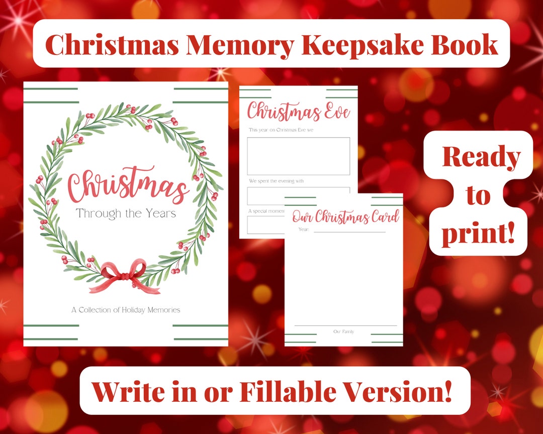 Christmas Through the Years Holiday Memory Book - Etsy