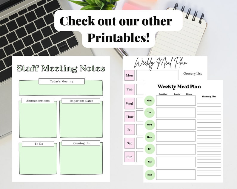 Editable Teacher Parent Meeting Notes - Etsy
